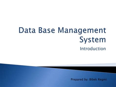 data base management system pptx databases computer software and applications
