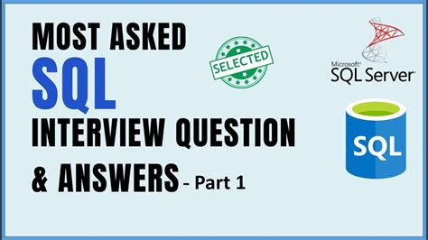 Sql Interview Questions And Answers Part 1 Query Execution Order Youtube