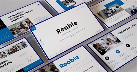 Reable шаблон бизнес презентации Powerpoint Шаблоны презентаций Envato Elements