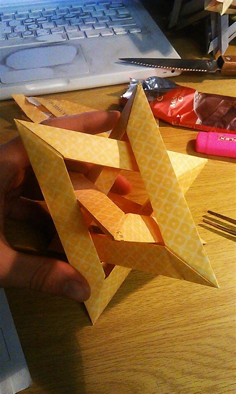 Gasherbrum 4 Intersecting Triangles Modular Origami No Glue 13 Steps Instructables