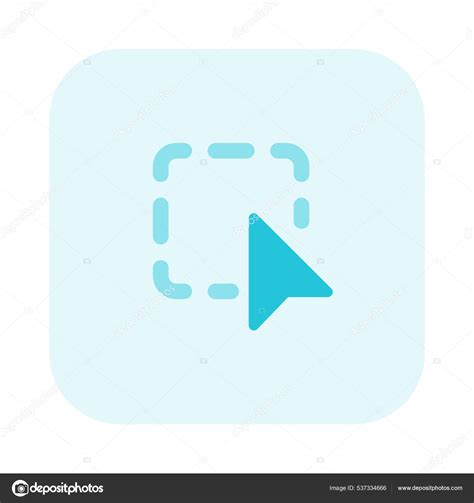 mouse selection quadrilateral box design elements stock vector by