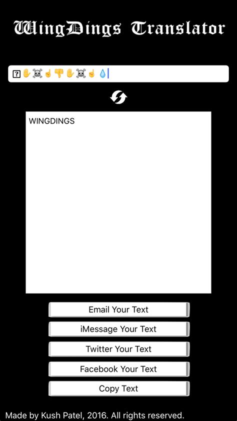 Wingdings Translator For Iphone Download