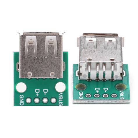 10 шт Usb разъем типа A коммутационная плата с шагом 2 54 мм разъем адаптера Dip купить с