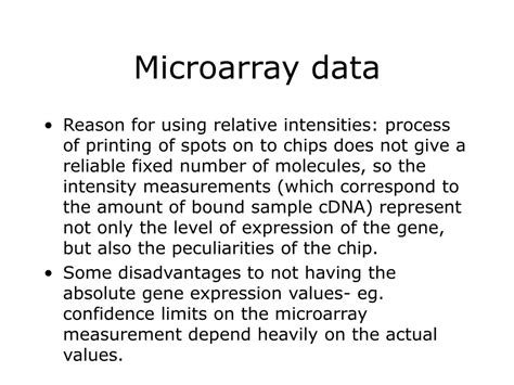 Ppt Analysis Of Microarray Data Powerpoint Presentation Free Download Id764962