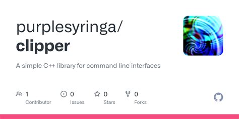 Github Purplesyringaclipper A Simple C Library For Command Line Interfaces