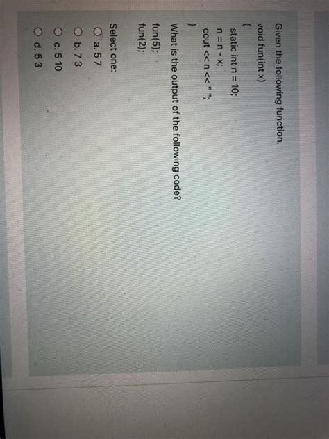 solved given the following code int v 7 void funco {