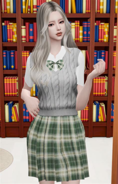 심즈4 교복 스쿨룩 Cc 추천 네이버 블로그