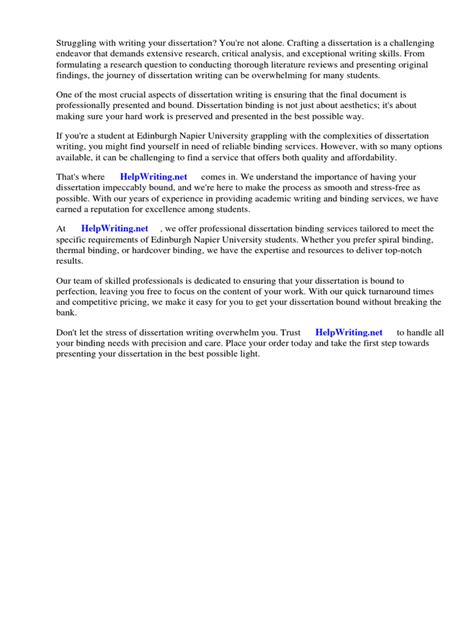 Dissertation Binding Edinburgh Napier Pdf Bookbinding Thesis Dissertation Binding Edinburgh Napier Pdf Bookbinding Thesis