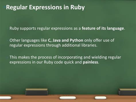 Ppt Ruby Regular Expressions Powerpoint Presentation Free Download