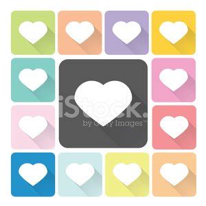 Heart Icon Color Set Vector Illustration Stock Vector Royalty Free