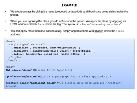 Css Classes Ppt Download