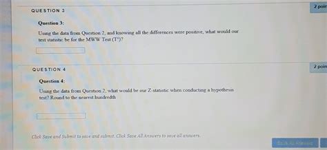 Solved QUESTION Points Save Using The Data Below What Chegg