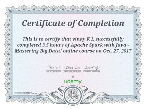 Vinay Bharadwaj On Linkedin Completed Apache Spark With Java