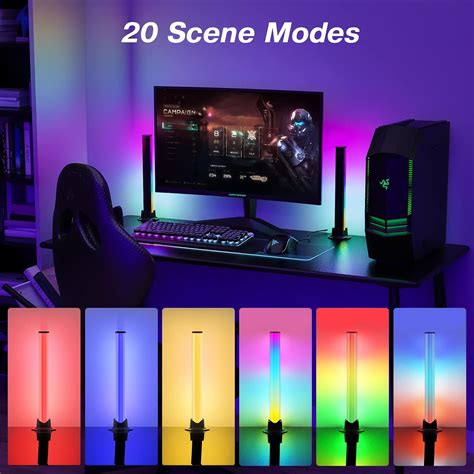 Barras De Luz Rgb Inteligentes De Halloween Accesorios De Juegos Música Color Ambiente Luz De