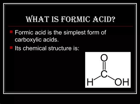 Formic Acid Structure Formula