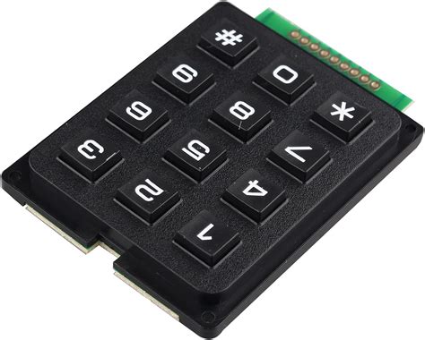 Jopto 5pcs 4×3 Matrix Array 4 X 3 12 Switch Keypad Keyboard Module 12