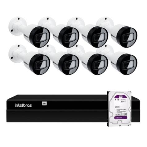Kit 8 Câmeras De Segurança Bullet Intelbras Full Hd 1080p Vip 1230 B G4