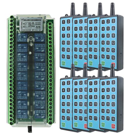 Rf 학습 코드 18ch 무선 원격 제어 12v 24v 48v 230v 433mhz 송신기 수신기 Gsm 전원 스위치 Aliexpress