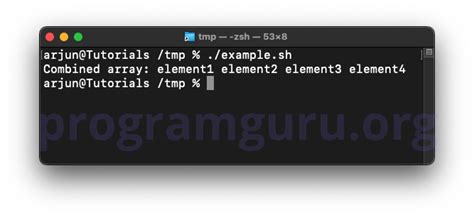 Bash Concatenate Arrays