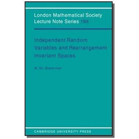 Independent Random Variables And Rearrangement Inv Em Promoção Na