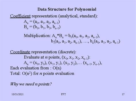 Polynomial Multiplication With Discrete Fourier Transform Fast Fourier