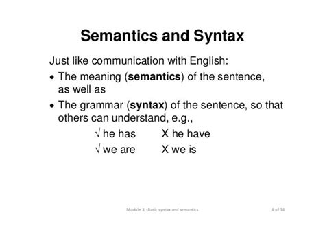Lecture 3 Basic Syntax And Semantics