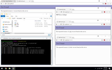 PHP Built In Server Serving Only Php Files Stack Overflow