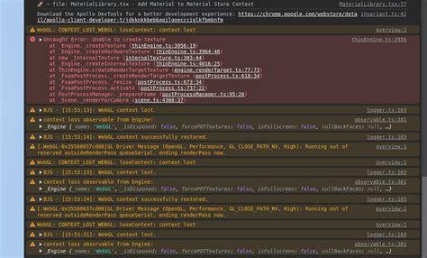 WEBGL Context Lost Questions Babylon Js