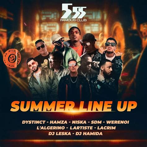 Summer Line Up 2023 555 Famous Club 555 Marrakech