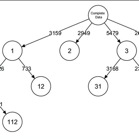 an example of a tree structure with two binary splits download