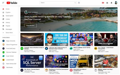 Github Muhammadyasirsirajyoutube Clone Youtube Clone Website On Frontend With Html Css And