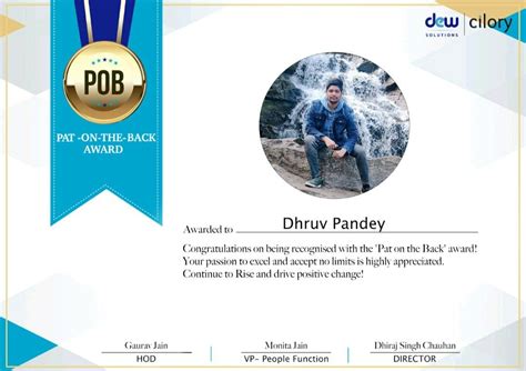 Dhruv Pandey On Linkedin Thank You For This Recognition Dew Solutions