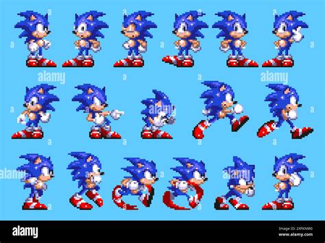 Blue The Hedgehog Sprites