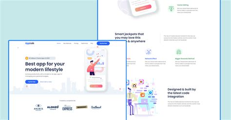Applab App Html Landing Page Template Templatemonster