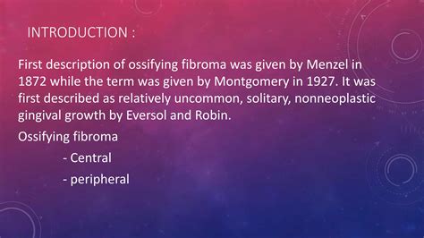 Peripheral Ossifying Fibroma Pptx