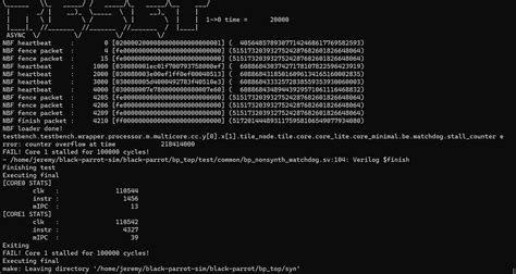 Simulation Behavior Error · Issue 1197 · Black Parrot Black Parrot · Github