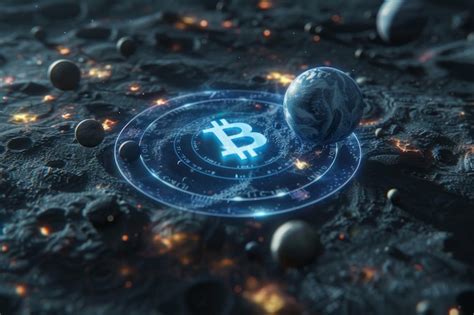 Premium Photo Futuristic Bitcoin Symbol On A Digital Interface With