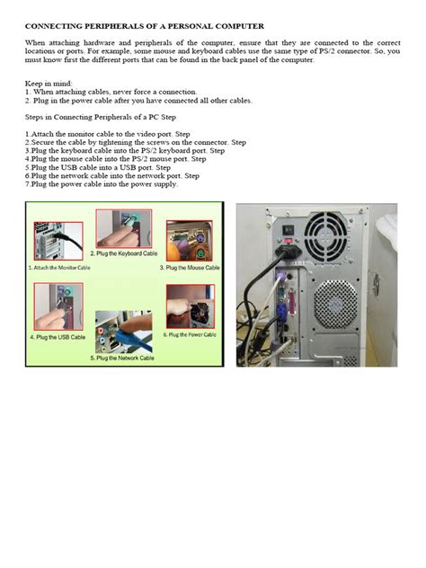 Connecting Peripherals Of A Personal Computer Pdf