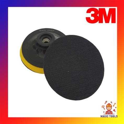 3m หัวจับใบกระดาษทรายกลม ตีนตุ๊กแก 4 นิ้ว แป้นขัดกระดาษทราย แป้นจับกระดาษทรายกลม 4 นิ้ว Lazada