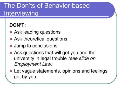 PPT DIY Do It Yourself Tutorial The Behavioral Based Interview PowerPoint Presentation ID