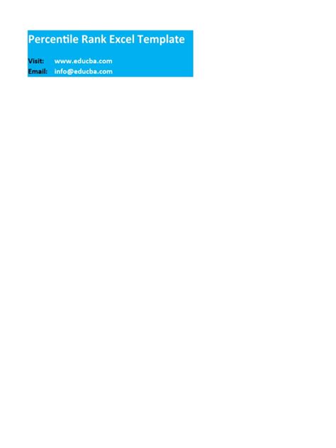 Percentile Rank Formula Excel Template Pdf