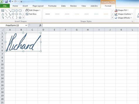 Enable E Signatures In Excel E Signature Excel Signature