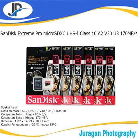 Jual Sandisk Extreme Pro Microsdxc 1tb Uhs I A2 V30 200mbs Shopee