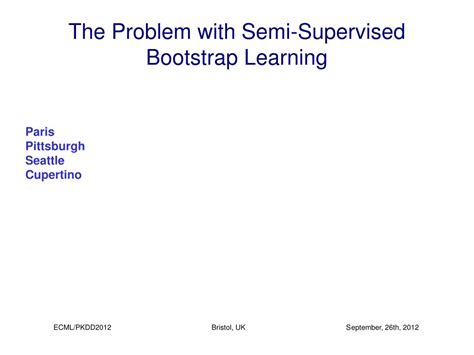 Ppt Coupled Bayesian Sets Algorithm For Semi Supervised Learning And