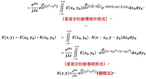 物理光学作业：3 1 菲涅尔衍射的傅里叶形式与卷积形式 哔哩哔哩