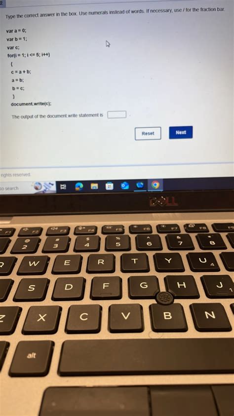 2type The Correct Answer In The Box Use Numerals Instead Of Words If