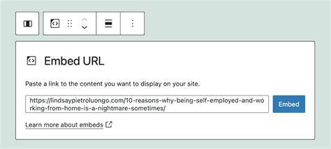 How To Use The Wordpress Embed Block Ask The Egghead Inc