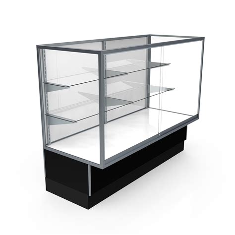 70l Front Opening Display Case With Mirror Back