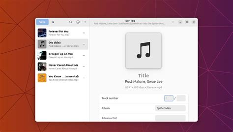 Ear Tag Small And Modern Gtk4 Music Tag Editor For Linux Desktop And Mobile Fostips