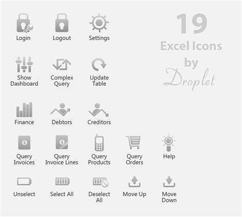 19 Icons For An Excel Add In 110designs